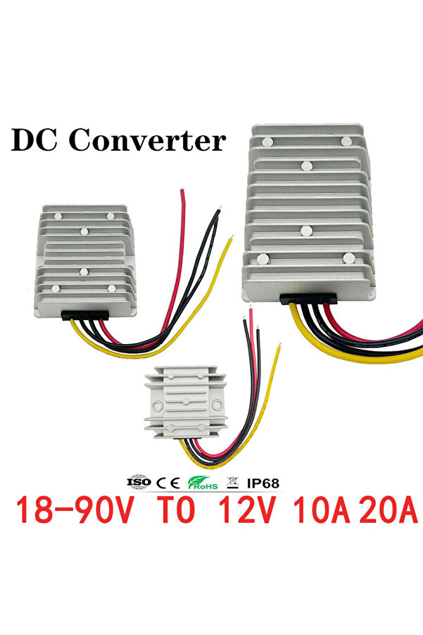 Choice 24V 36V 48V 60V 72V 18-90V to 12V 10A 20A DC DC Converter Step ...