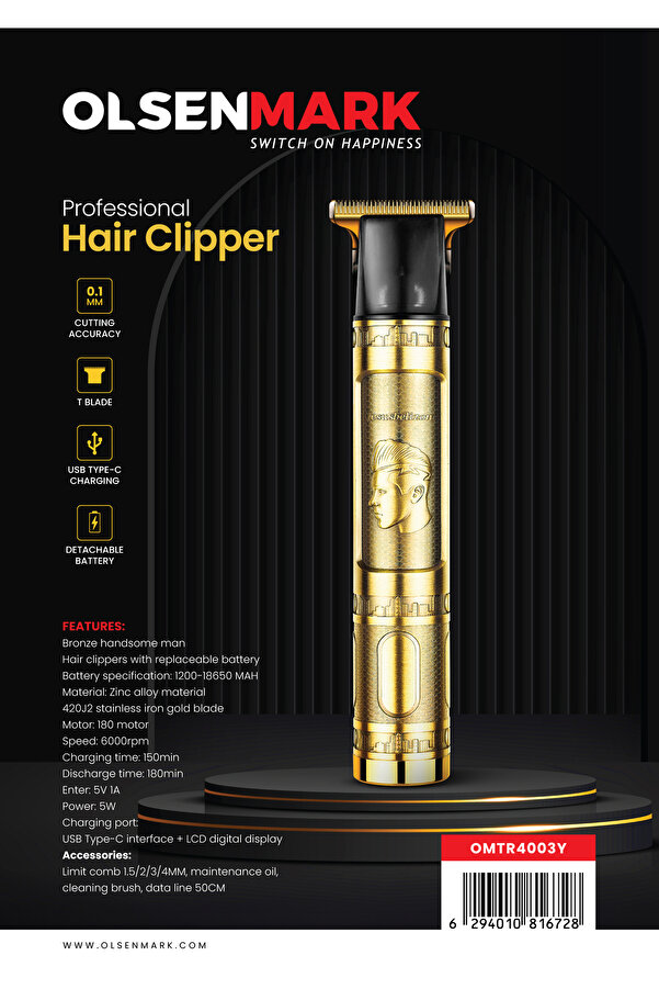 Olsenmark Rechargeable Hair Clipper - Adjusting/positioning spacing ...