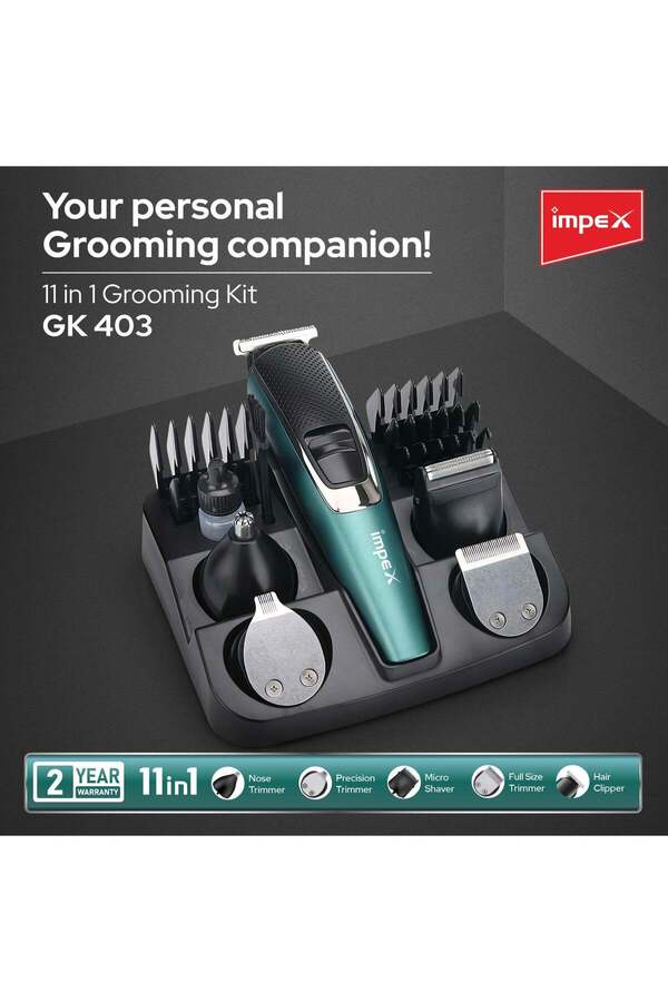 İMPEX 11in1 Grooming Kit , Cordless Hair Clipper, Nose Hair,Precision ...