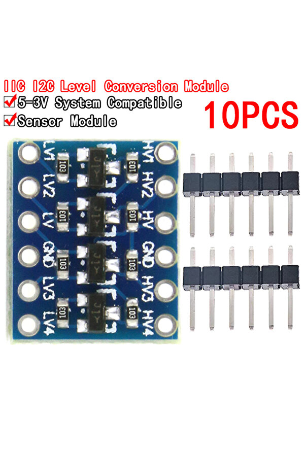 Si Tai&SH 10pcs 4 channel IIC I2C Logic Level Converter Bi-Directional ...