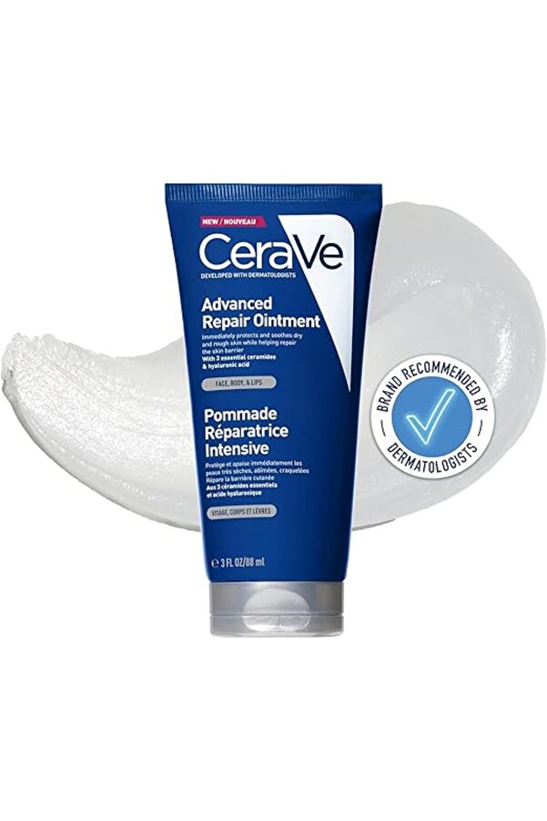 CeraVe Advanced Repair Ointment for Extremely Dry, Cracked Skin 88ml ...
