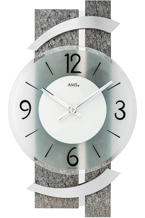 AMS Wall Clock AMS 9548, Quartz, Transparent, Analogue, Modern - Trendyol