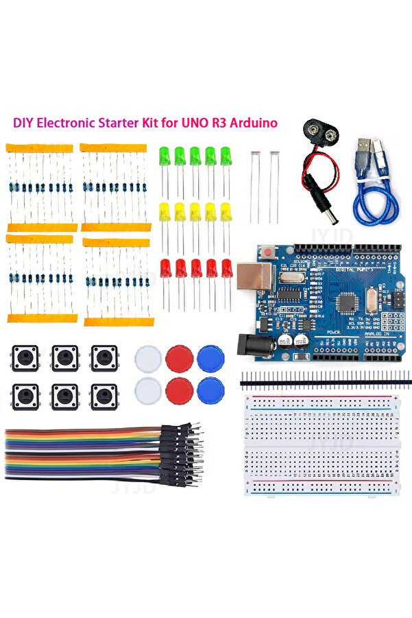 Choice 12in1 DIY Electronic Starter Kit for UNO R3 Arduino Circuit Board Electronics ...