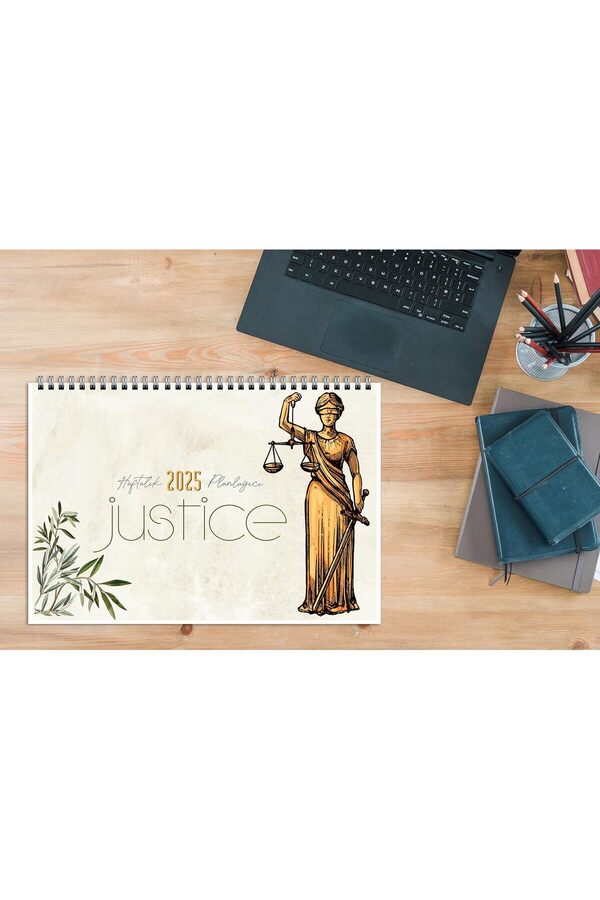 NcK 2025 Justice 21X29.7 cm A4 Size 53 Weekly Planner Calendar - Trendyol