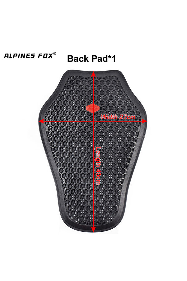 Alpines Fox Back Pads Ce Approved Motorcycle Shoulder Elbow Back ...