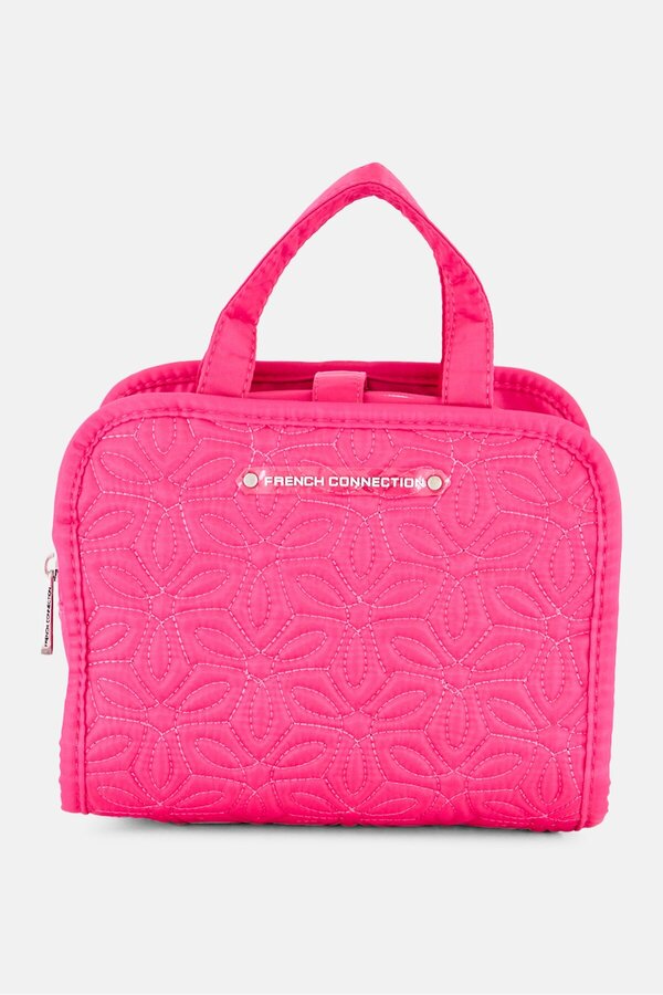 French Connection 2 Pieces Brand Logo Cosmetic Bag Set 16 H x 21 L x 8 ...