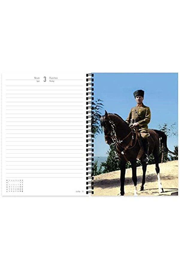 STOREMAX Ataturk Daily Color 2023 New Design - 17X24 cm Spiral Arch ...