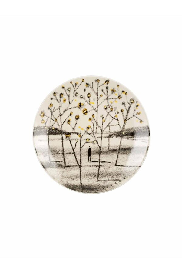 Paşabahçe Seljuk Demirel Silhouette Porcelain Plate - 3 Models - Trendyol