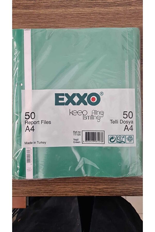 Exxo Green Color Plastic Ring Binder - Pack of 50 - Trendyol