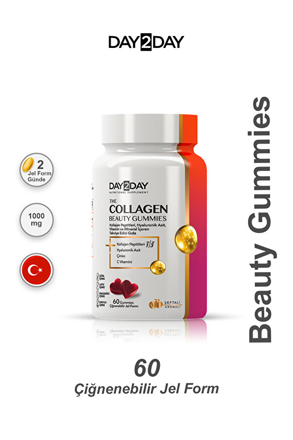 DAY2DAY The Collagen Beauty Gummies 60 Gummies Chewable Tablet - Trendyol