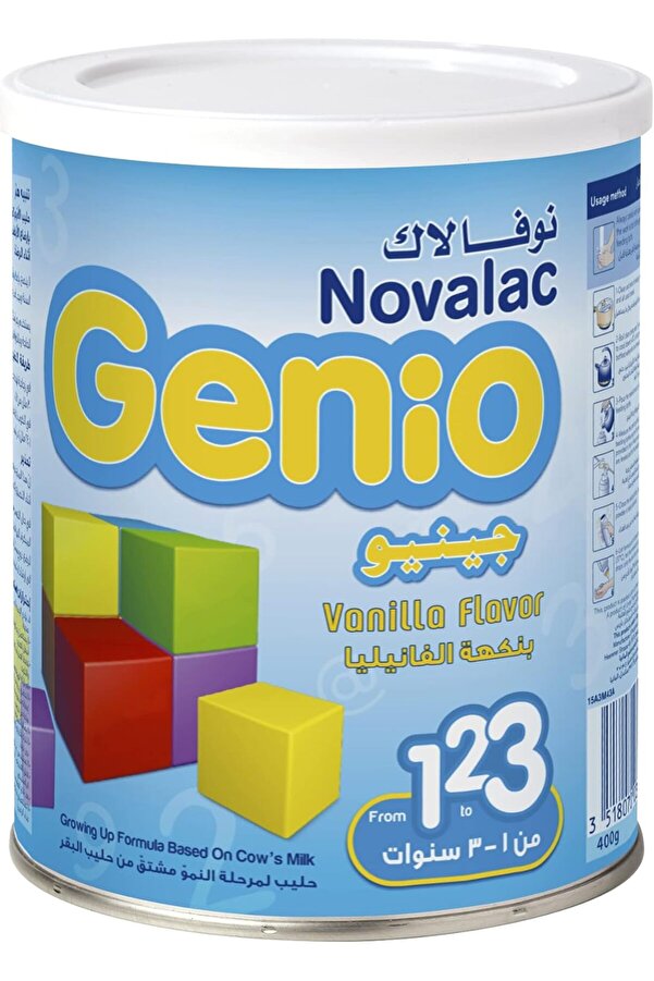 NOVALAC Genio Vanilla Flavour Growing Up Milk Powder 400 g - Trendyol