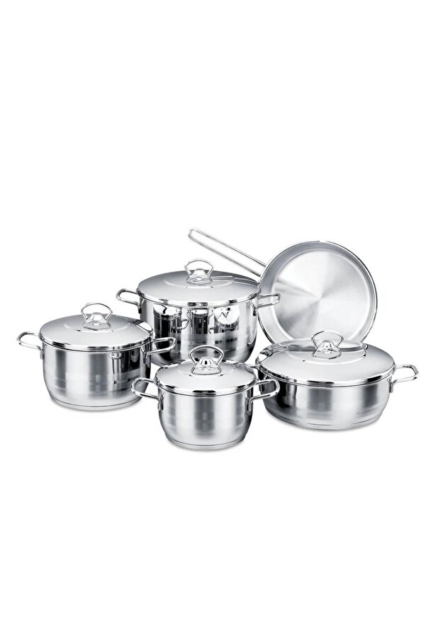 KORKMAZ Alpha Steel Turkish Cookware Set 8 Pieces - Trendyol