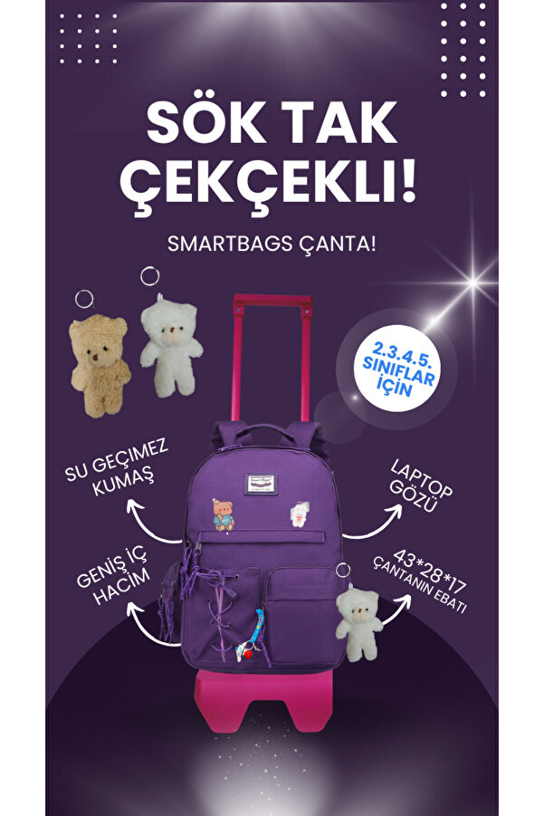 Smart Bags Kawaii Korean Model Girls' Checkers School Bags Purple Pink ...