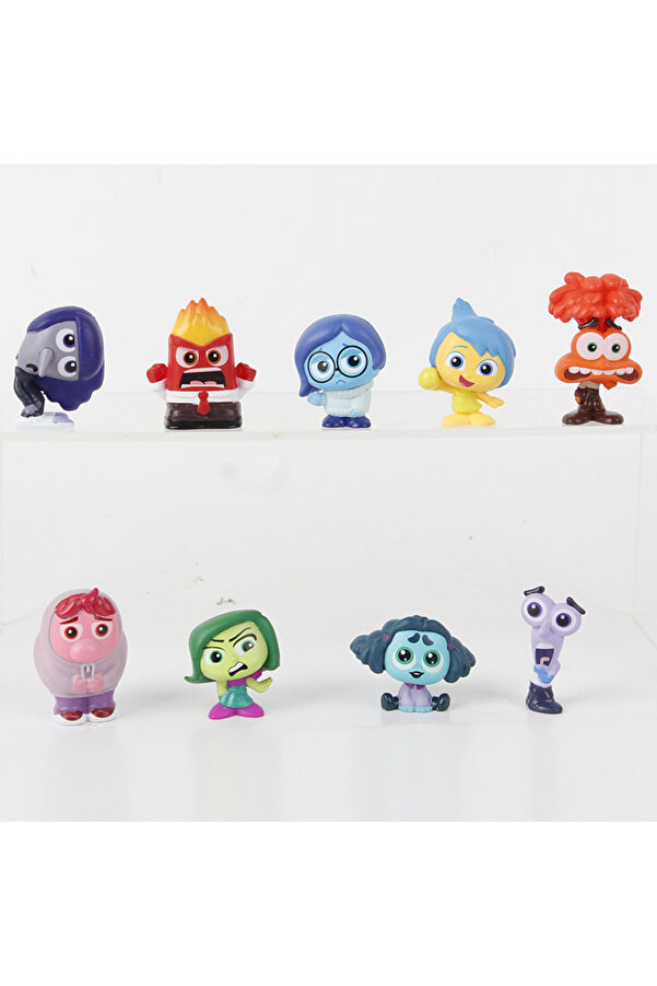 Choice White 9pcs Set Mini Anime Figure Inside Out Cartoon Movie Toys ...