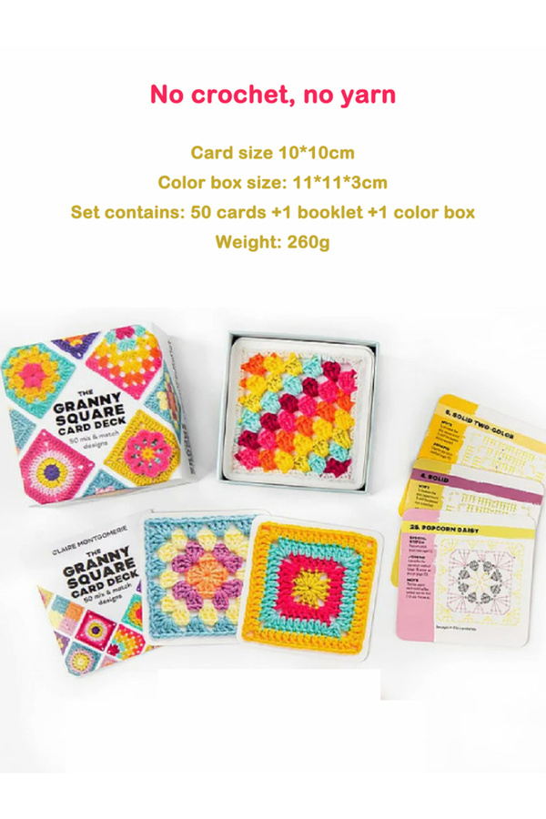 Choice The Granny Square Card Deck Crochet Patterns Card Deck 50 Mix ...