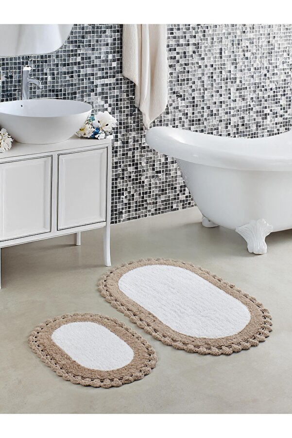 Lobya Set of 2 - Special Woven -Hand Knitted - Bath Mat - Premium ...