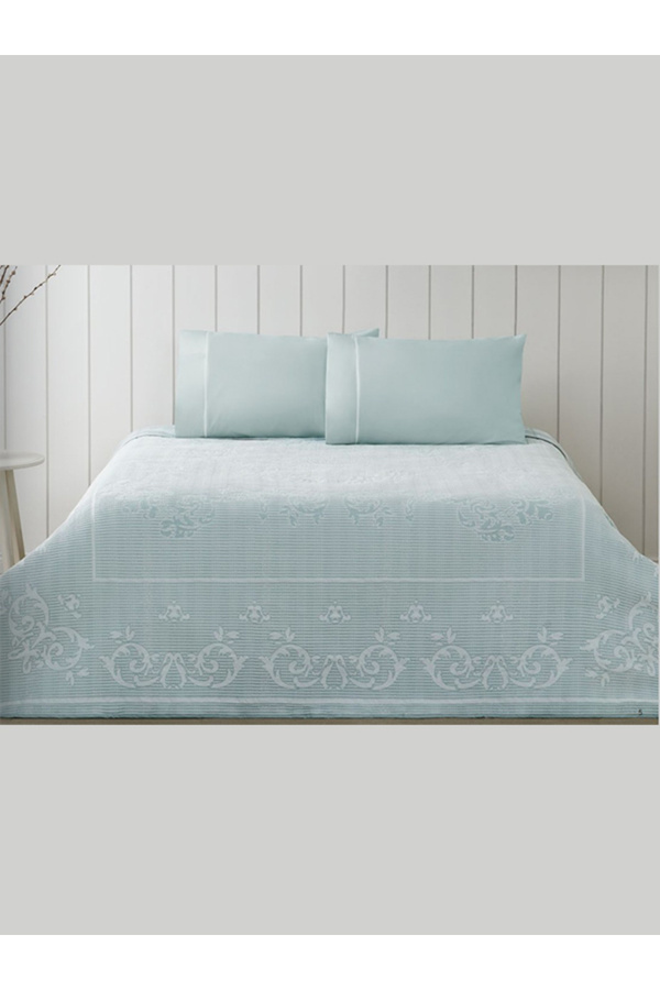 Taç Комплект от жакард пике Emily Mint Double- Trendyol