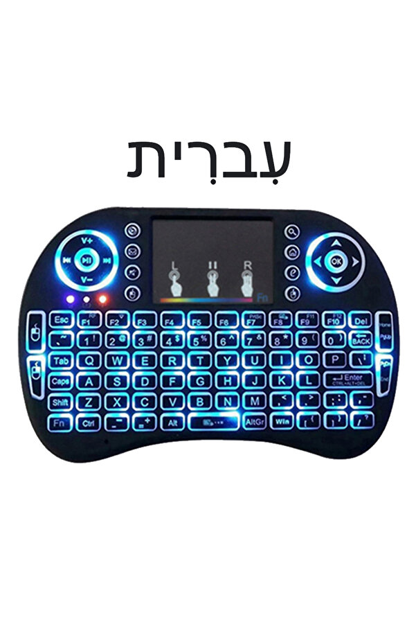 Choice Lithium Version Hebrew 2 4g Air Mouse With Touchpad Keyboard I8 ...