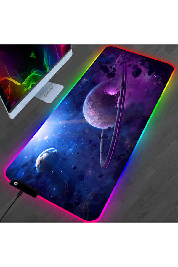 Laumango RGB250x350x3mm 2609 RGB Galaxy Milky Way Mouse Pad Kawaii ...