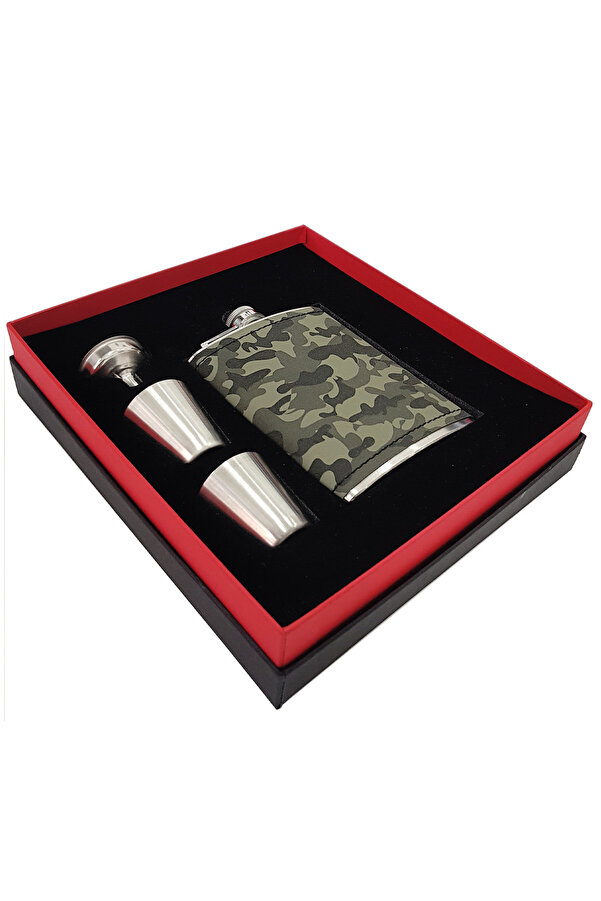 Weather Forecast Camouflage Leather Covered Drink Flask Suit Kb05T on ...
