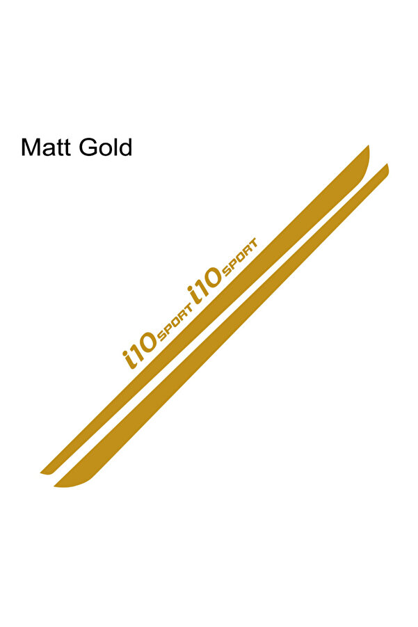 Choice Matt Gold 4pcs Car Side Body Line Stickers For Hyundai I10 ...
