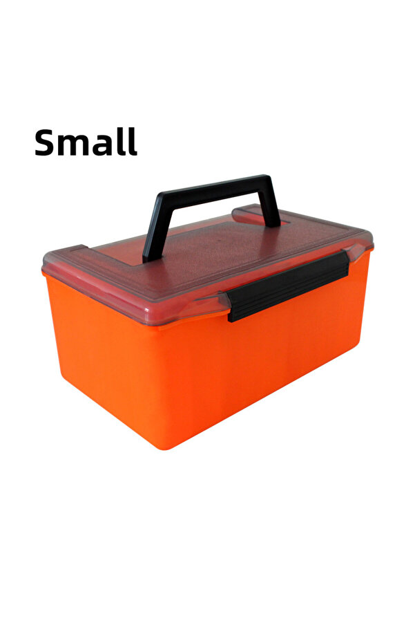Ilure Orange Small Fishing Tackle Box Squid Jig Organizer Boxes Webfoot ...