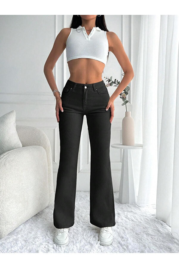 sion jeans Julia New Trend Lina Tall Flare Black Spanish Jean Denim ...