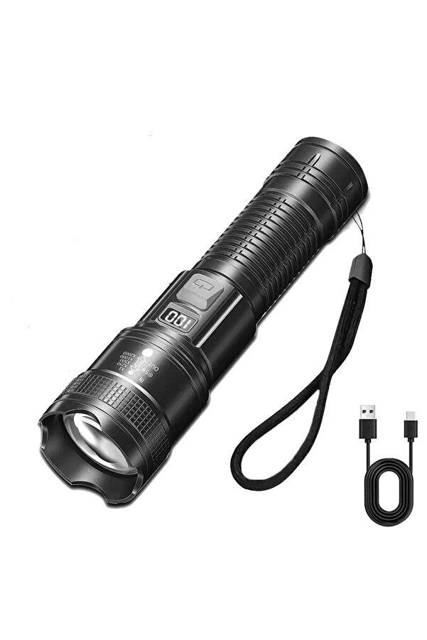 Choice Black High Strong Power Led Flashlights 300000LM Tactical Torch ...