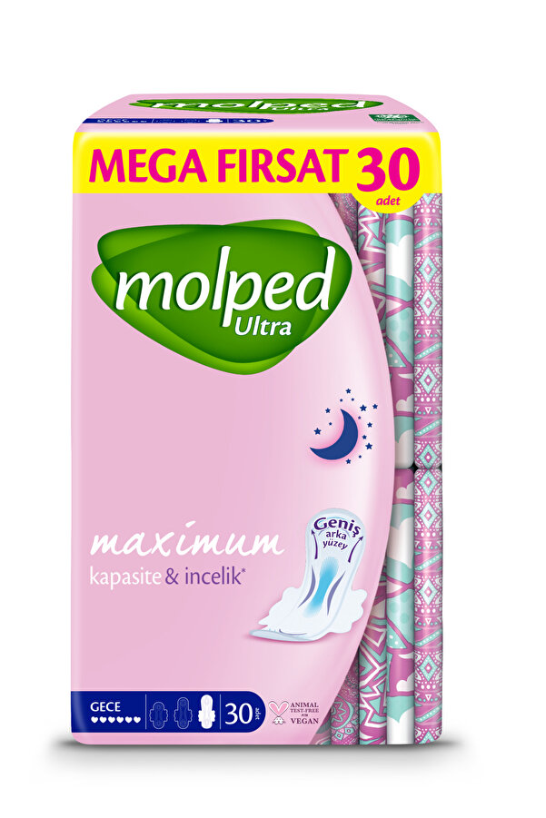 Molped Mega Anatomical Pad Night 30's- Trendyol