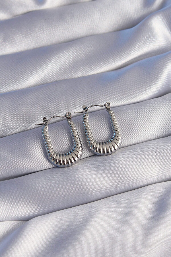 HobiDünyasıElif 316L Silver Color Rectangular Design Caterpillar Tayfa ...