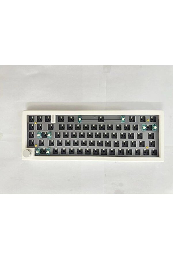 Choice WHITE Mechanical Keyboard Kit Hot-swappable 3-mod Bluetooth 2.4G ...
