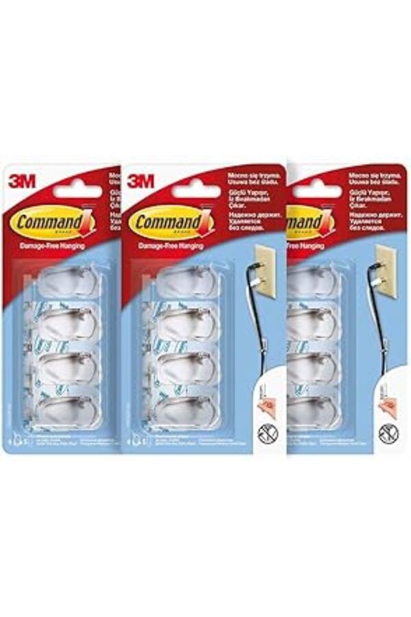 Qedii Command Cable Organizer, Clip Medium, 3X- Trendyol