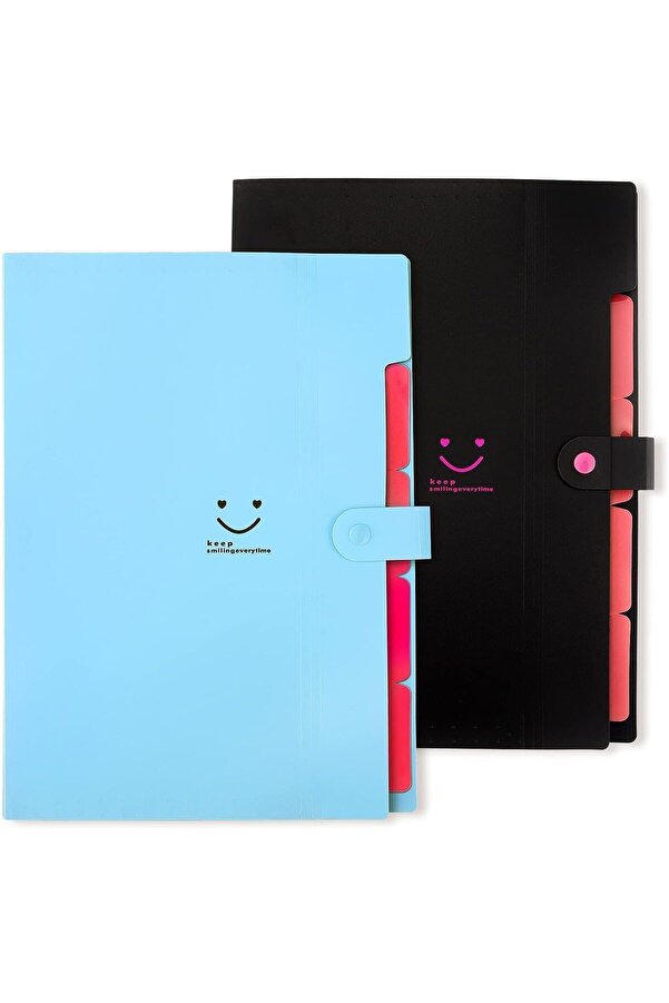 Erorex 2 Pcs Expanding File Folder A4 Letter Size Folder With 5 Pockets ...