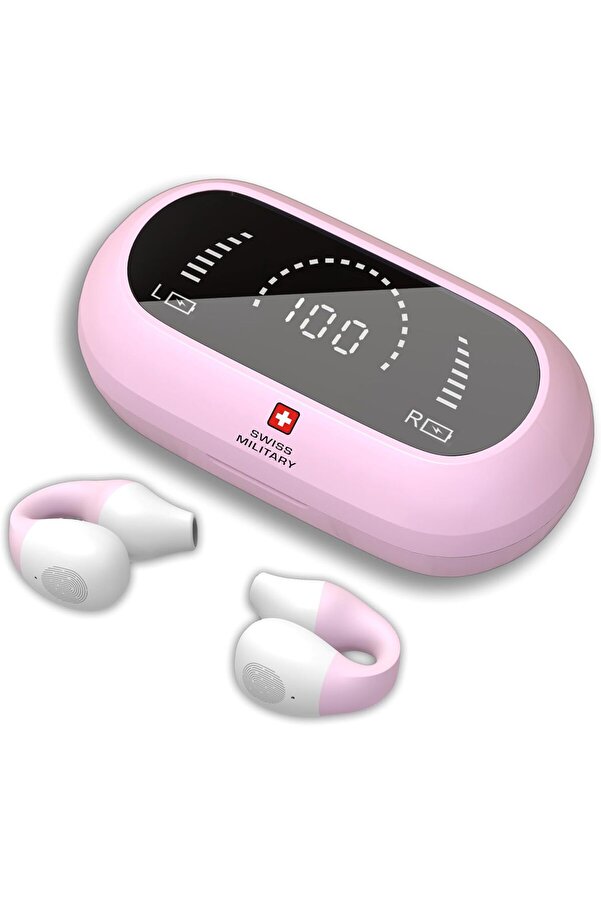 Swiss Military Delta 4 ANC Earbuds: Air Conduction, Smart Touch, 100 ...