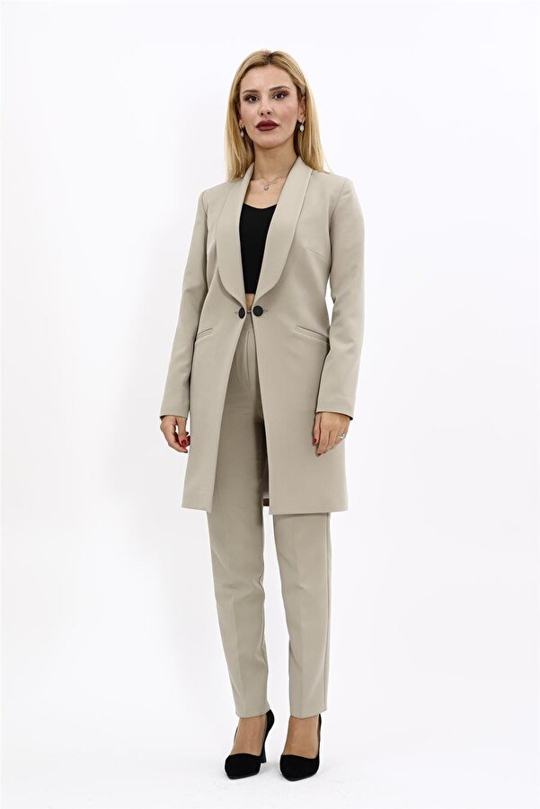 ÖNDER ÖZSOY Oversized Jacket, Helen& Pipe Leg and Pants Set-Bamboo ...