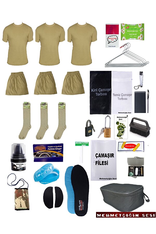 Mehmetçiğin Sesi 3-Piece Soldier Set Marine Gendarmerie Soldier Pack ...