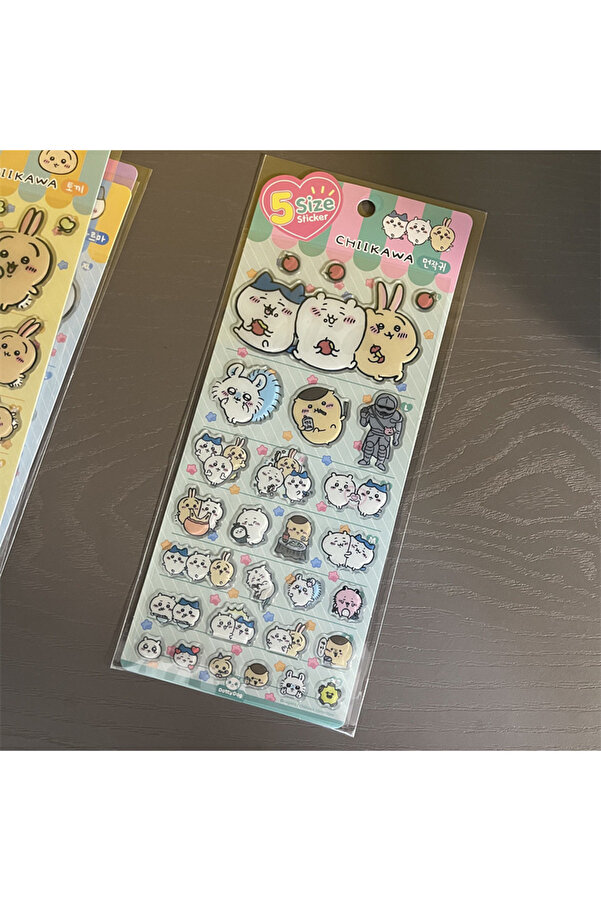 Miniso A Chiikawasa Sticker Hachiware Usagi Creative Drop Glue Stereo ...