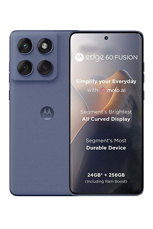 Motorola هاتف Edge 60 Fusion 5G ثنائي الشريحة بلون Pantone Slipstream ...