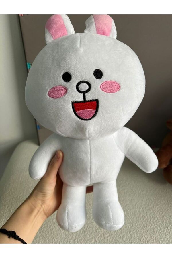 Choice 25cm Rabbit Kawaii Line Friends Plush Brown Bear Connie Rabbit ...
