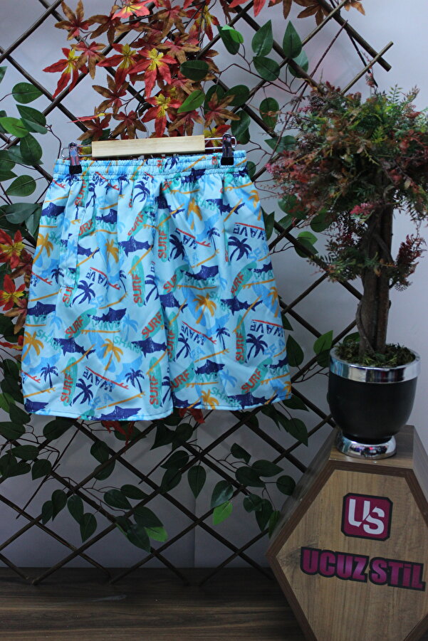 mikam КЪСИ ШОРТИ ЗА ВЪЗРАСТНИ МЪЖЕ С ЦВЕТЕН ПРИНТ И ШАБЛОНИ ОТ ПЛАТ ...