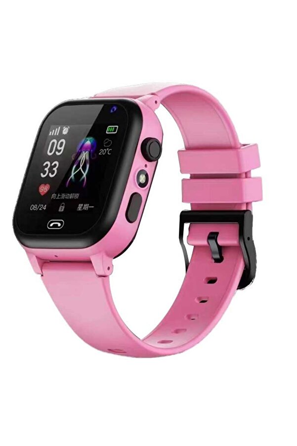 KGG Pink New Kids Smart Phone Watch 2G Waterproof LBS SOS Location ...