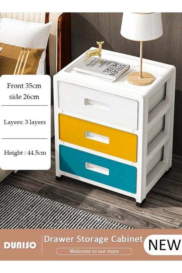 Generic DUNISO 3 Layers Drawer Storage Cabinet Drawer Plastic ...