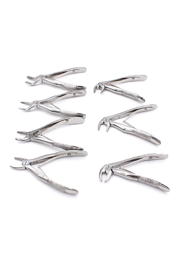 Choice 7pcs Stainless Steel Dental Forceps Children S Tooth Extraction ...