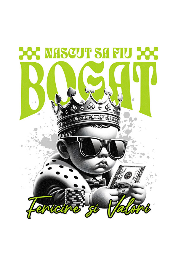 Storygift Romania Born To Be Rich Sticker Child With American Dollars ...