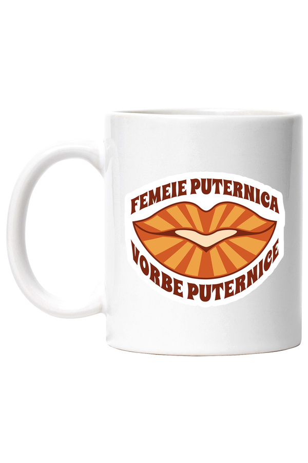 Storygift Romania Mug Woman S Lips Motivational Text Strong Woman ...