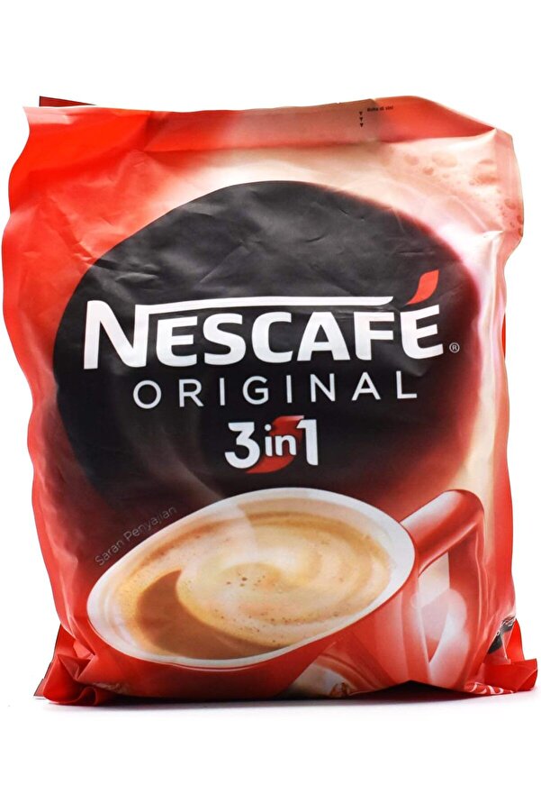 Nescafe NESCAFÉ 3 In 1 Original Soluble Ground Coffee Beverage,30 Sachets Bag- Trendyol