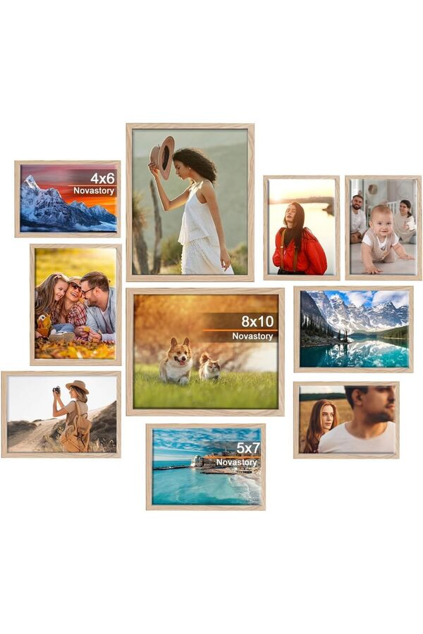 Generic Novastory Picture Frame Set 10 Piece Wall Gallery Photo Frames ...