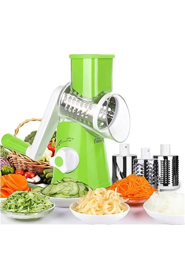 Generic Multifunctional Vegetable Chopper 3 Styles Hand Crank Grating ...