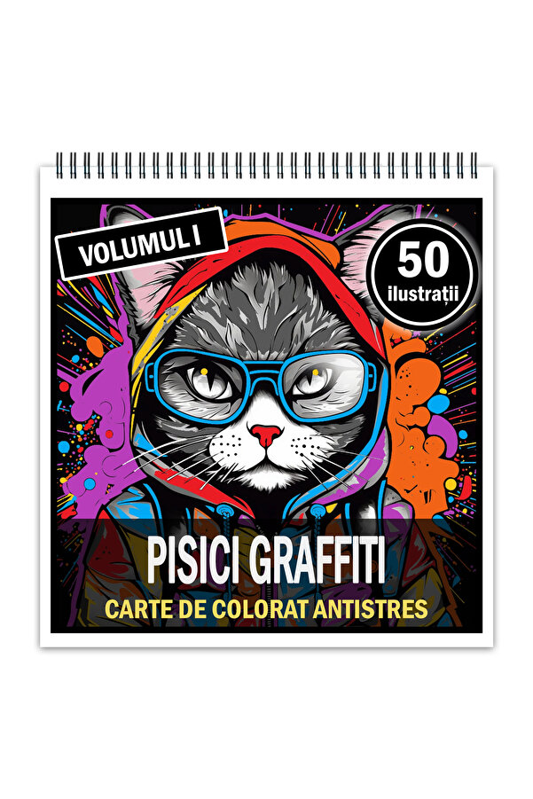Legendary Gifts Carte De Colorat Antistres 50 De Ilustratii Pisici ...