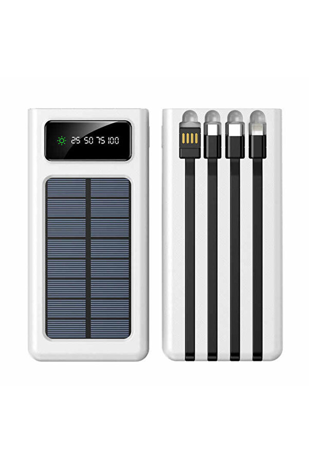 Generic Power Bank 30000mAh with 4 Cables, 22.5W Fast Charging, LED ...